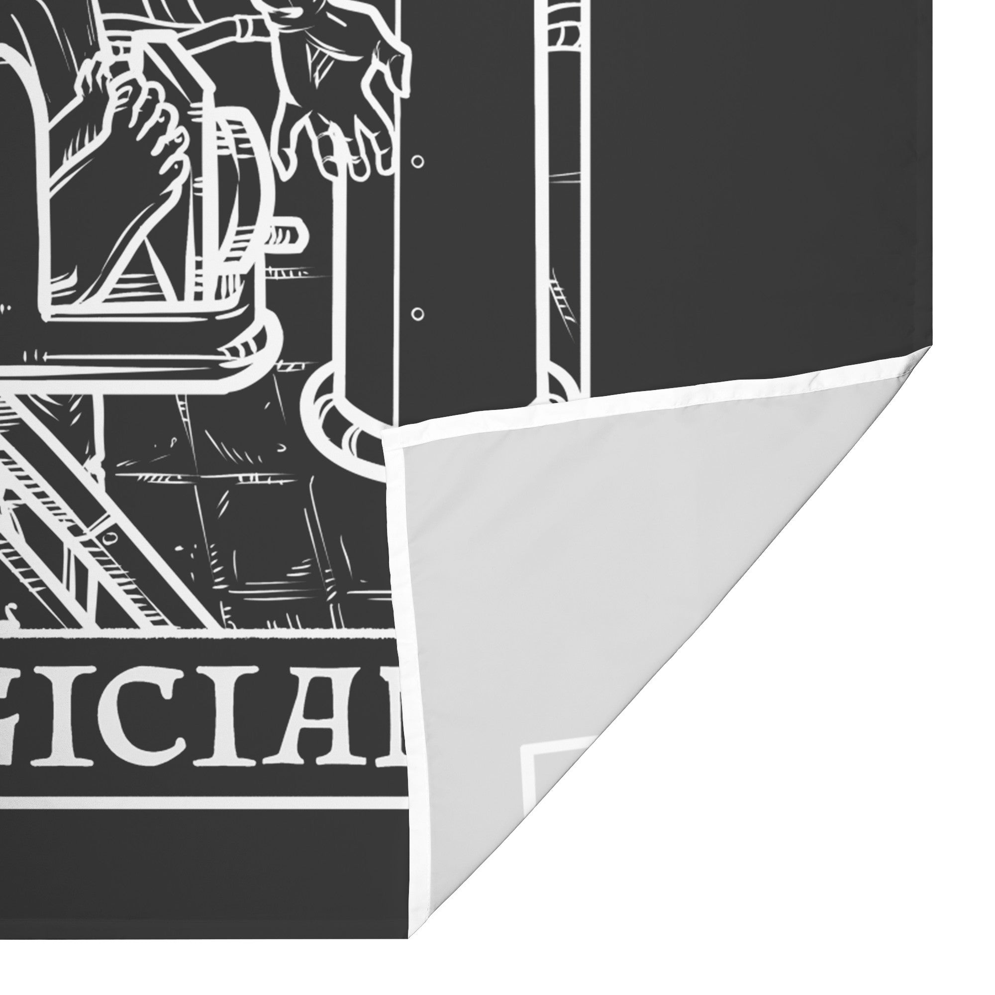 The Magician Terror Tarot Card Shadow Edition Tapestry (Black & White ...
