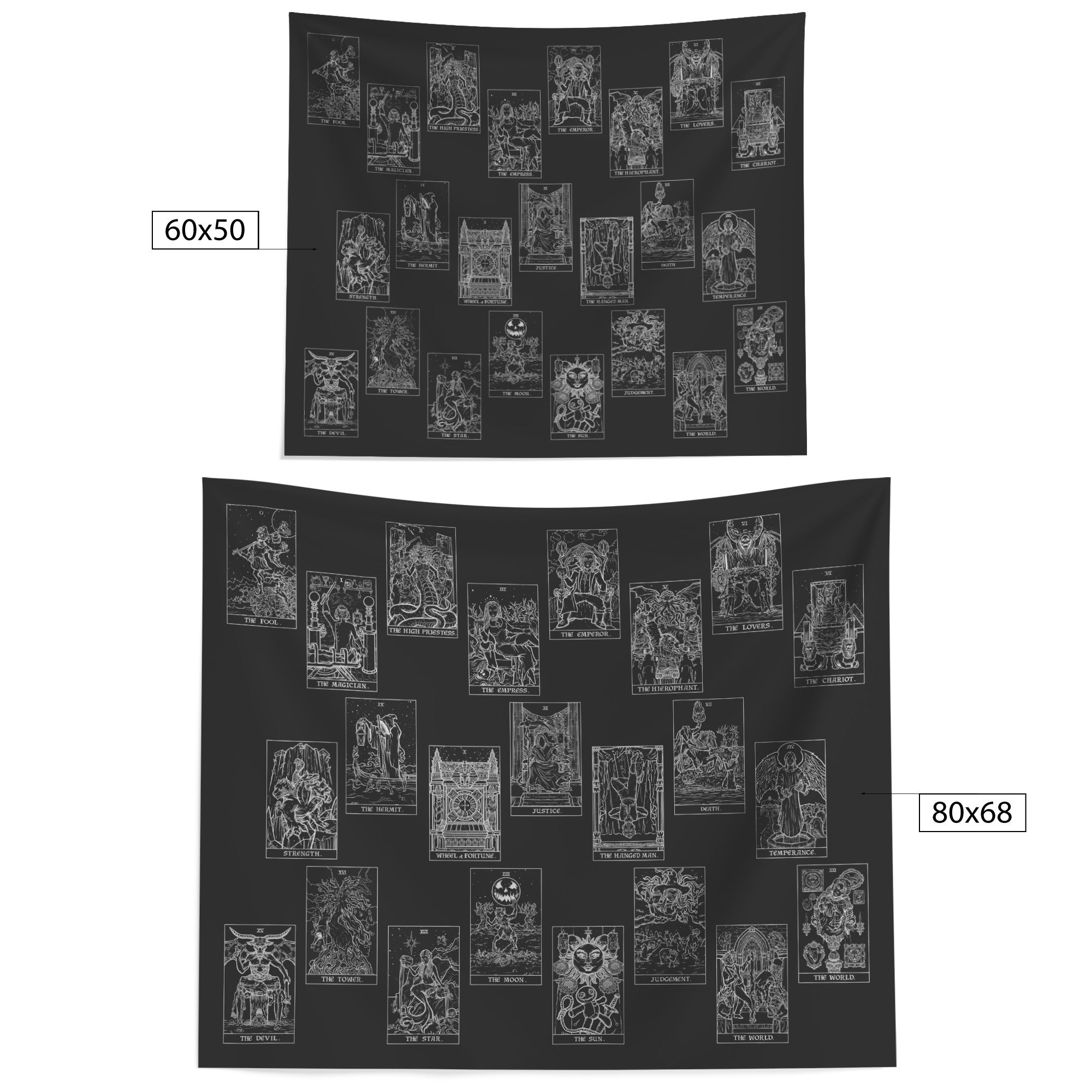 Terror Tarot Shadow Edition 23 Card Major Arcana Tapestry – The ...