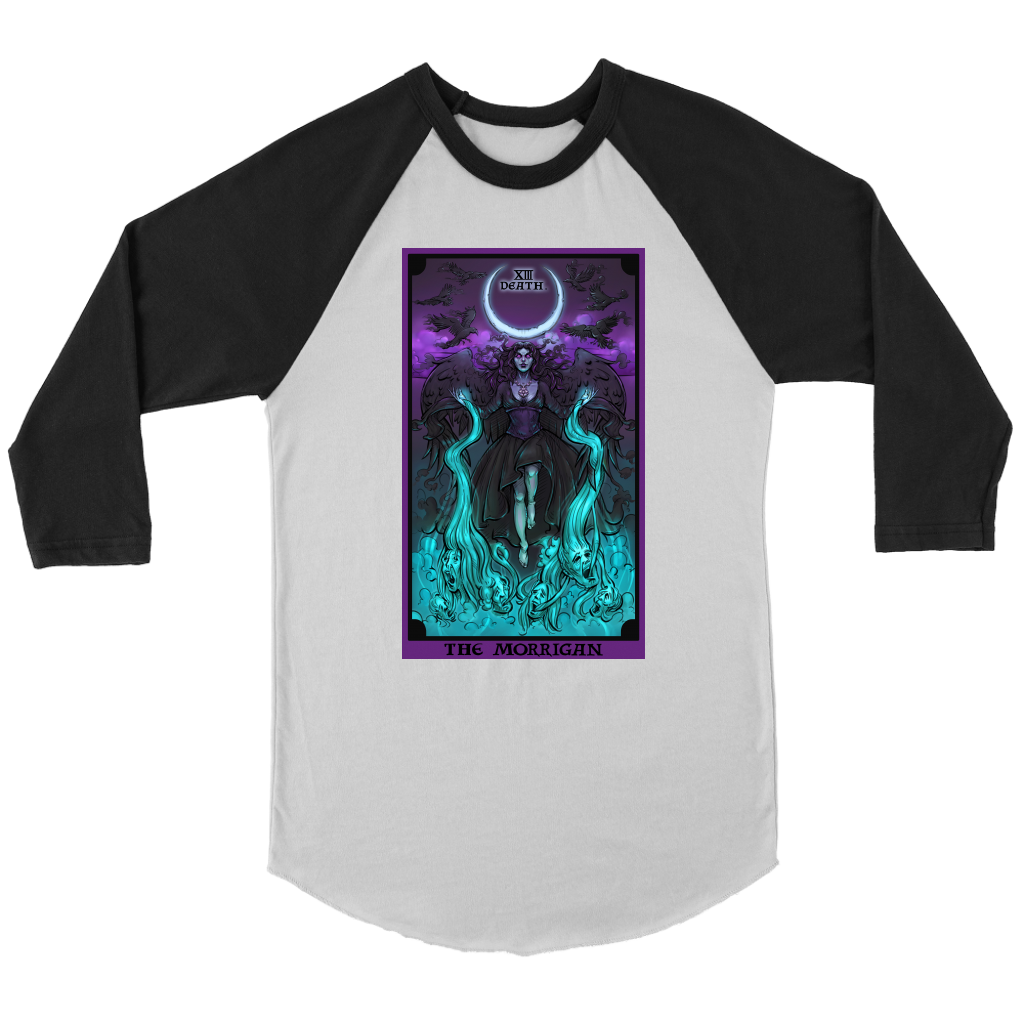 The Morrigan Death Tarot Card Raglan – The Ghoulish Garb