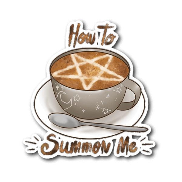 How To Summon Me Sticker | The Ghoulish Garb